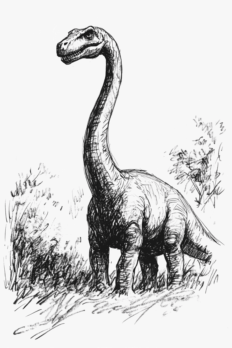 60 Epic Dinosaur Drawings To Inspire You - The Sketch & Doodle Club