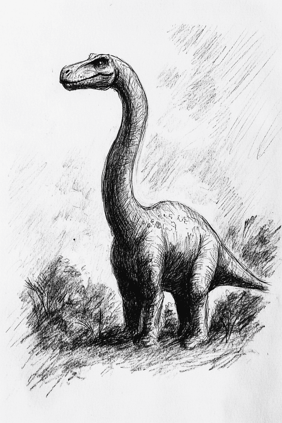 60 Epic Dinosaur Drawings To Inspire You - The Sketch & Doodle Club