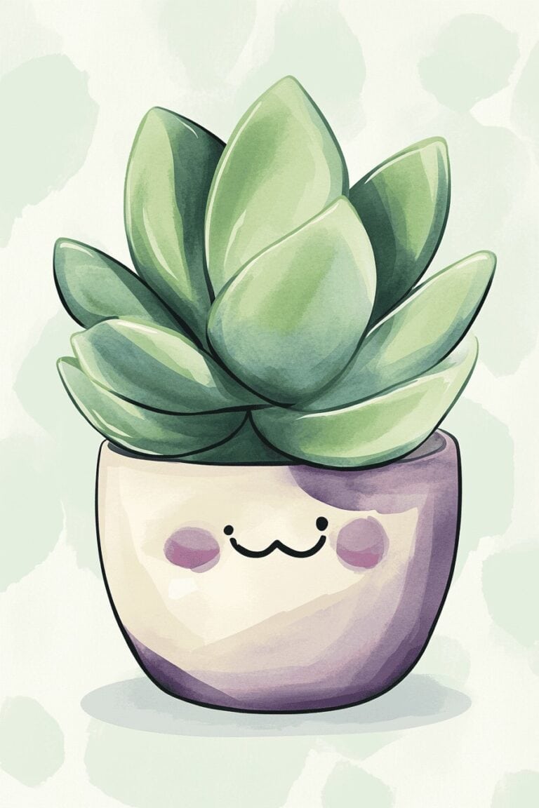 45 Creative Watercolor Succulent Art Ideas - The Sketch & Doodle Club