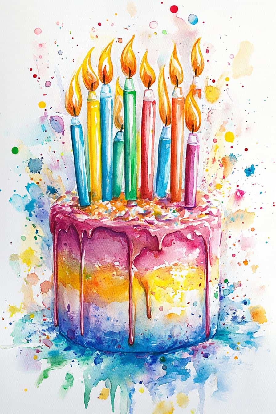 100+ Birthday Watercolor Ideas to Make Every Card a Masterpiece - The ...