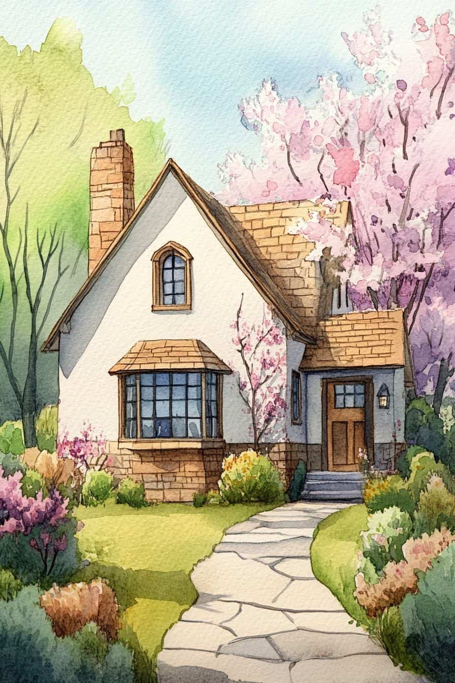 100+ Dreamy Cottage Illustrations to Spark Your Creativity - The Sketch ...
