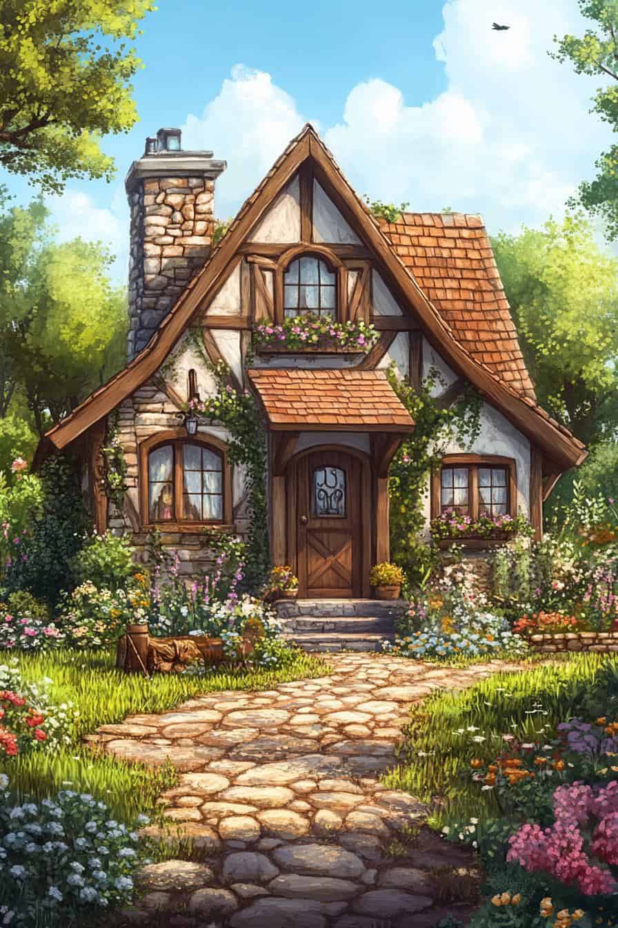 100+ Dreamy Cottage Illustrations to Spark Your Creativity - The Sketch ...