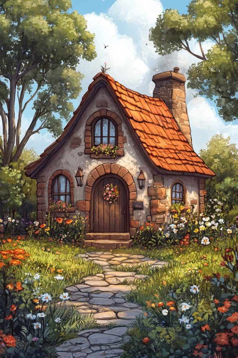 100+ Dreamy Cottage Illustrations to Spark Your Creativity - The Sketch ...