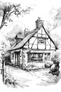 100+ Dreamy Cottage Illustrations to Spark Your Creativity - The Sketch ...