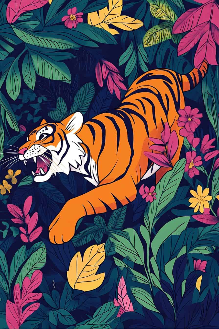 100 Tiger Illustrations to Ignite Your Artistic Wild Side - The Sketch ...