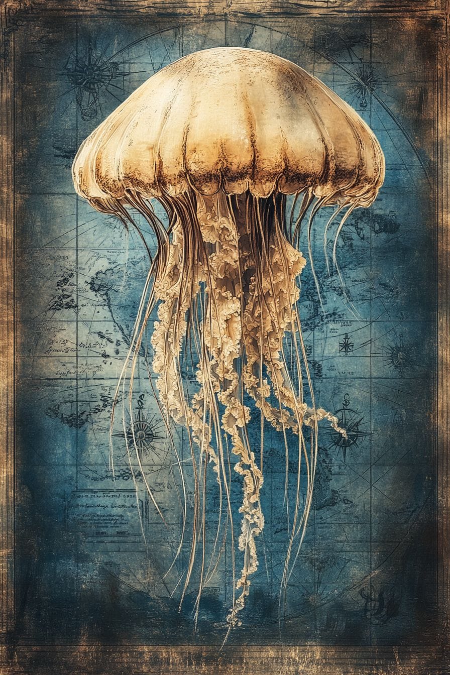 60+ Cool Nautical Vintage Digital Papers {Free} - The Sketch & Doodle Club