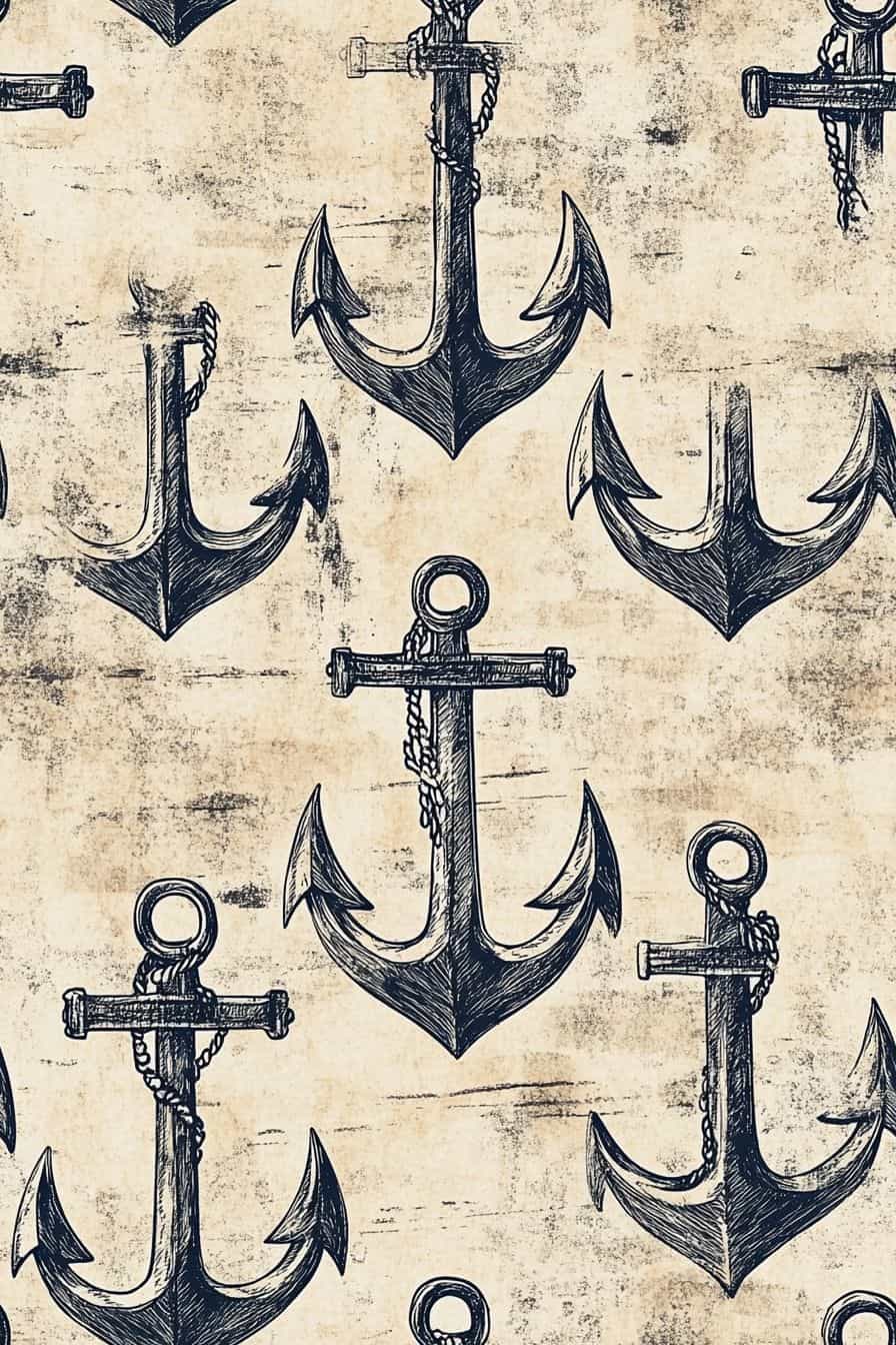 60+ Cool Nautical Vintage Digital Papers {Free} - The Sketch & Doodle Club