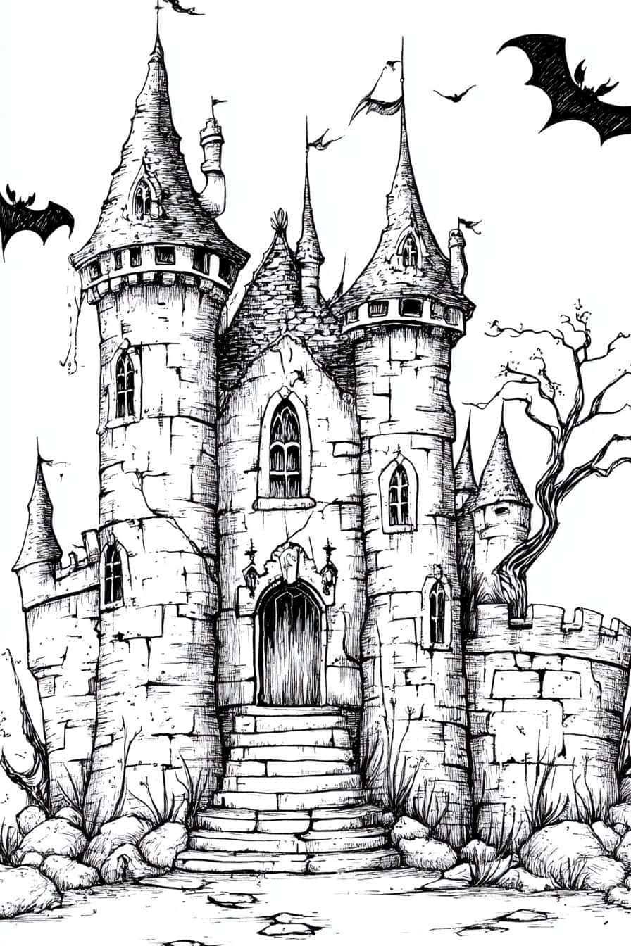 50+ Magical Castle Drawings to Spark Your Imagination - The Sketch ...