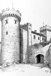 50+ Magical Castle Drawings to Spark Your Imagination - The Sketch ...
