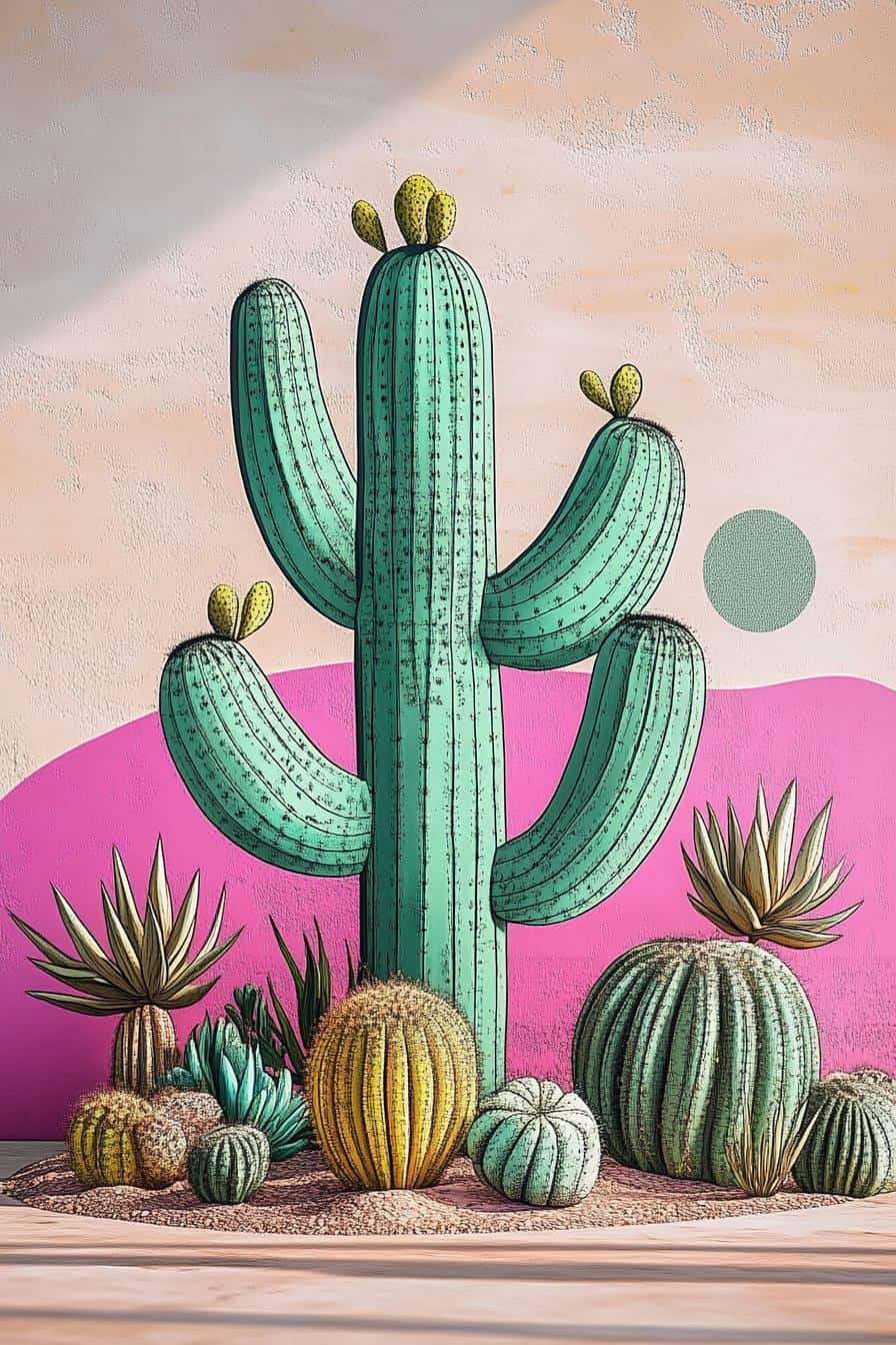50 Stunning Cactus Illustrations to Prickle Your Creative Side - The ...