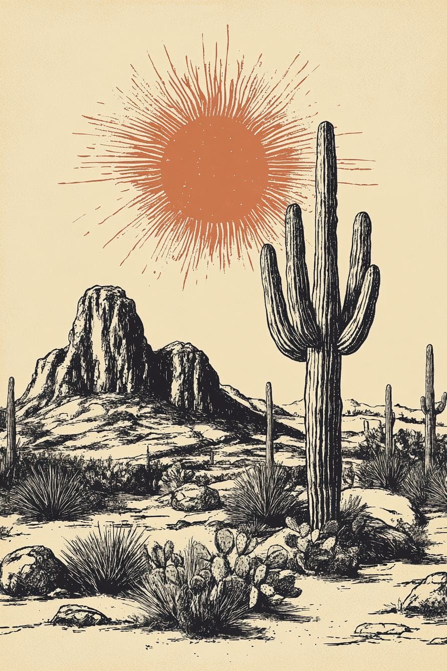 50 Stunning Cactus Illustrations to Prickle Your Creative Side - The ...
