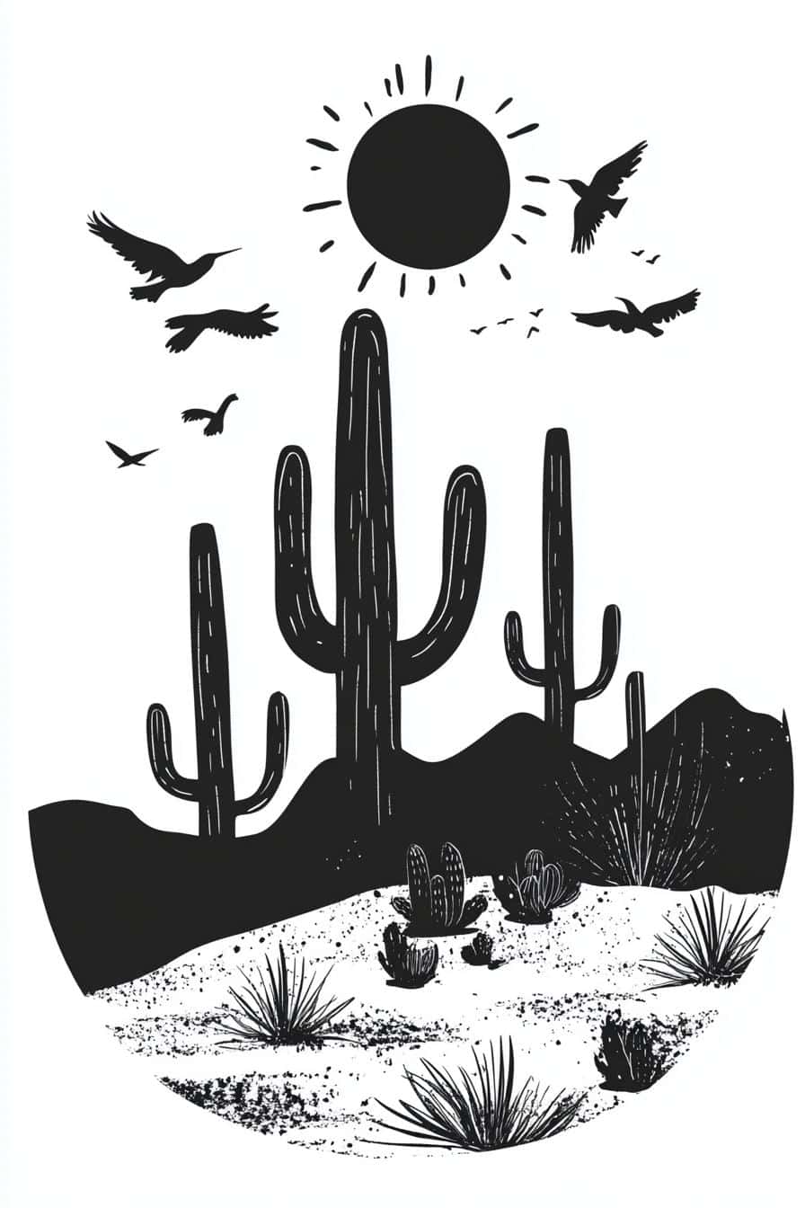 50 Stunning Cactus Illustrations to Prickle Your Creative Side - The ...