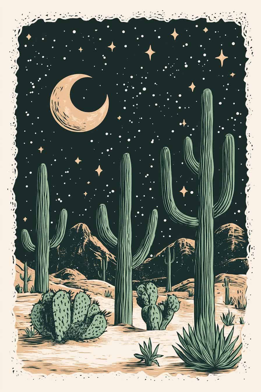 50 Stunning Cactus Illustrations to Prickle Your Creative Side - The ...