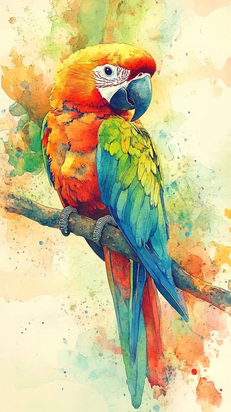 60 Brilliant Watercolor Parrot Paintings to Inspire Your Inner Artist ...