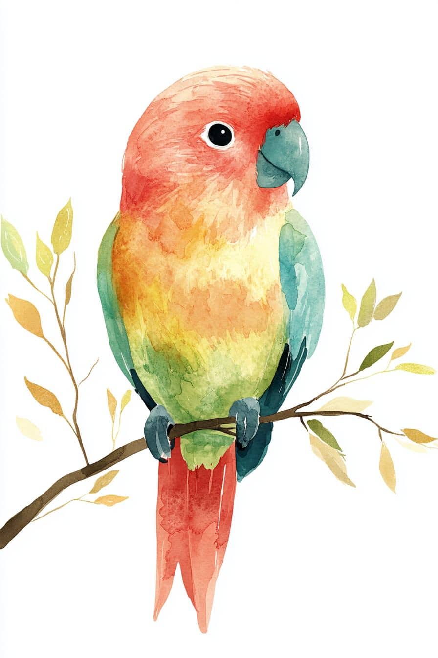 60 Brilliant Watercolor Parrot Paintings to Inspire Your Inner Artist ...