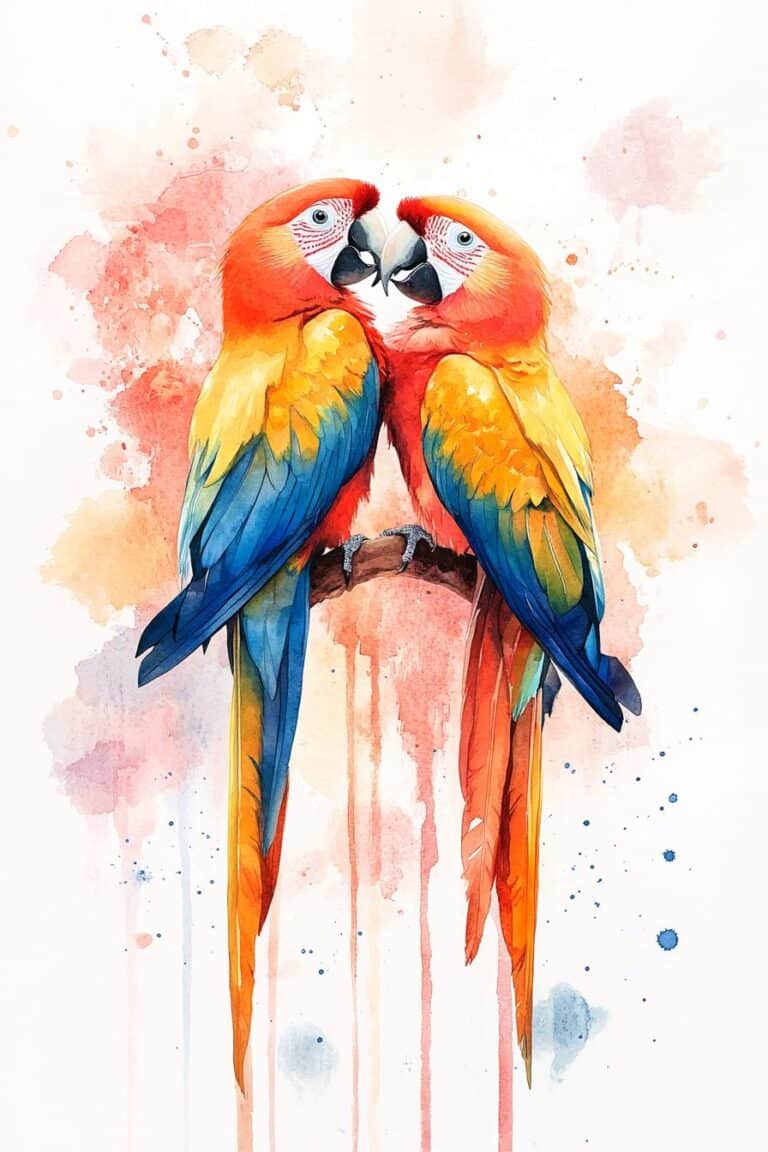 60 Brilliant Watercolor Parrot Paintings to Inspire Your Inner Artist ...