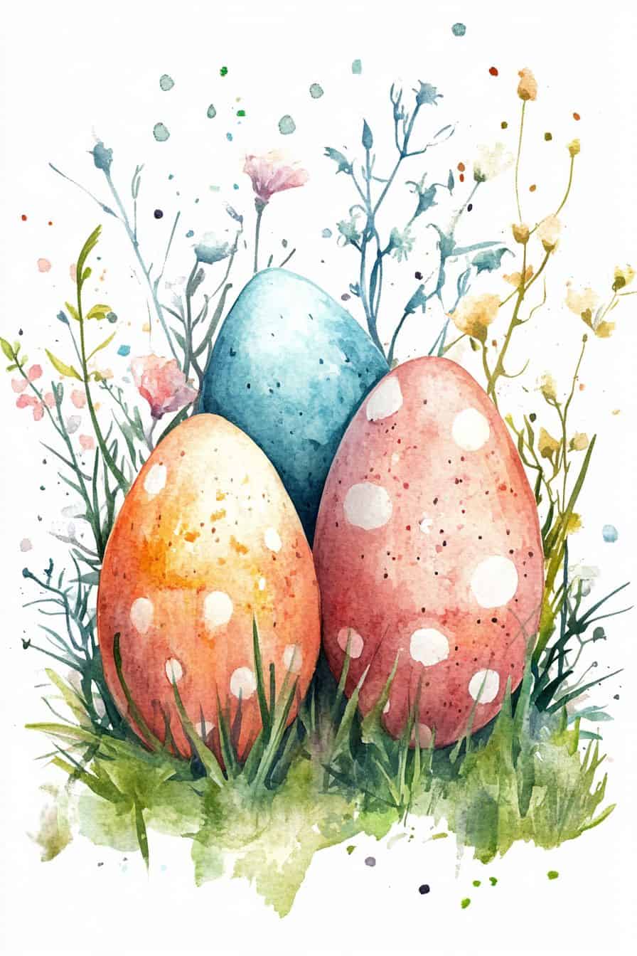 80+ Easter Watercolor Painting Ideas For Cards and More - The Sketch ...