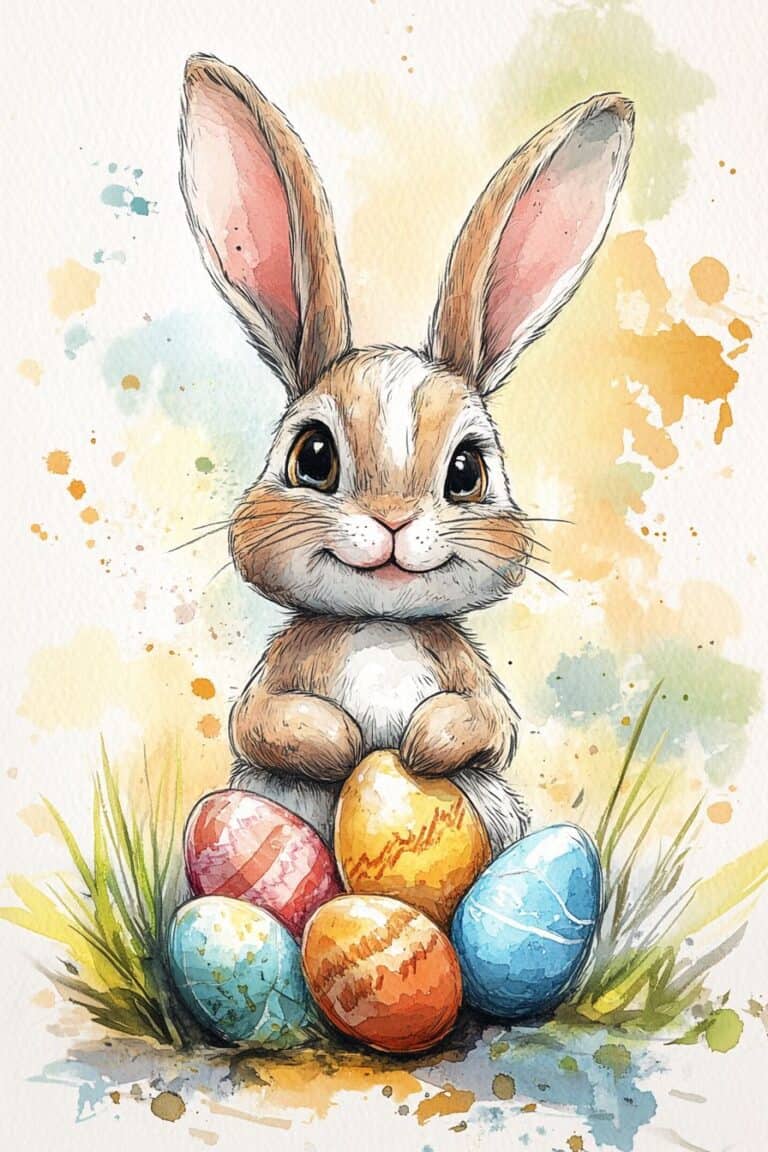 80+ Easter Watercolor Painting Ideas For Cards and More - The Sketch ...