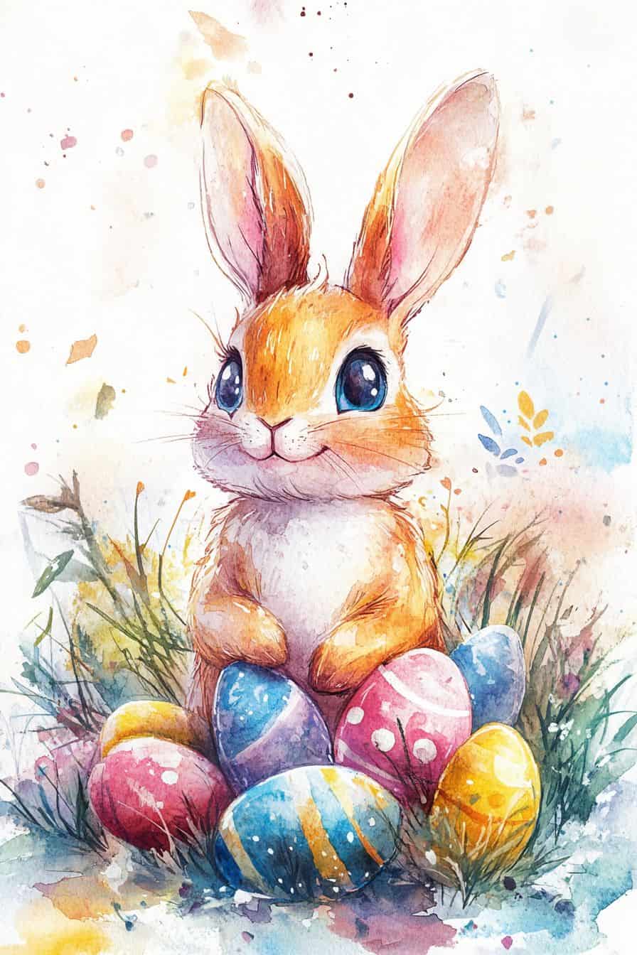 80+ Easter Watercolor Painting Ideas For Cards and More - The Sketch ...
