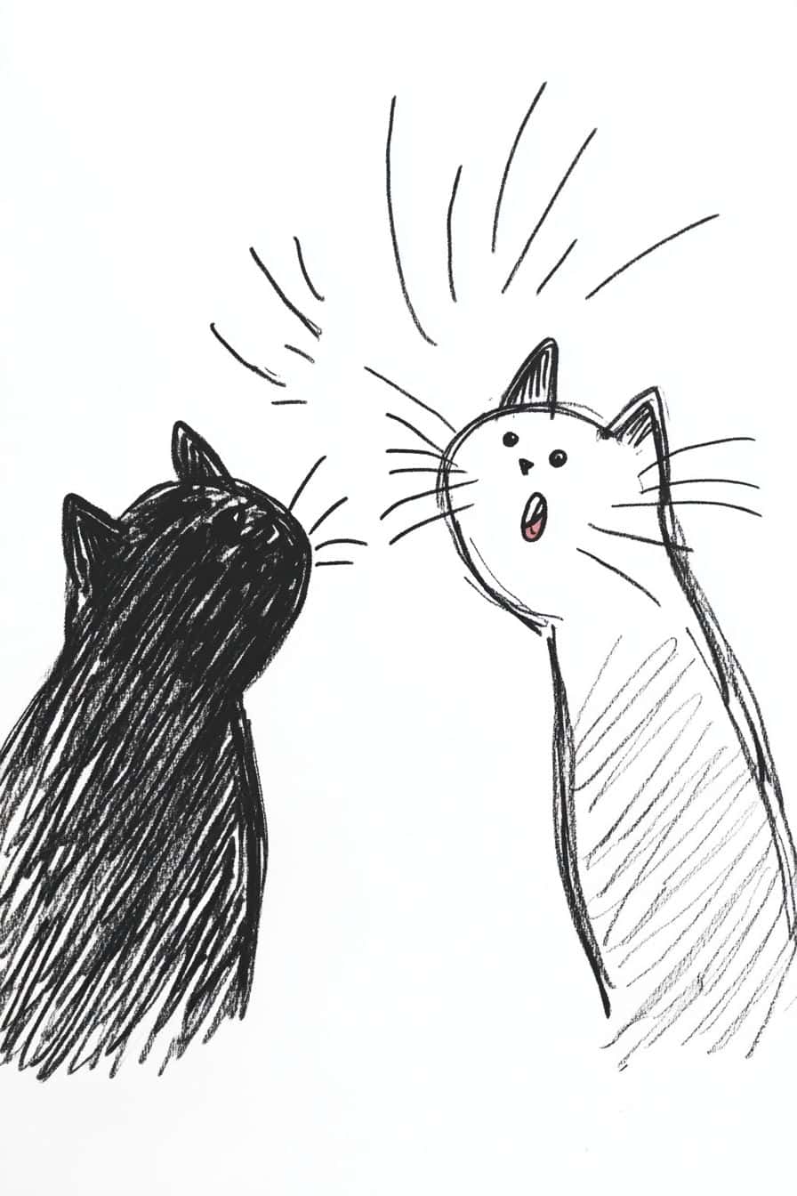 80+ Cute and Creative Cat Doodle Ideas to Unleash Your Inner Artist ...