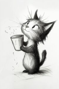 80+ Cute and Creative Cat Doodle Ideas to Unleash Your Inner Artist ...