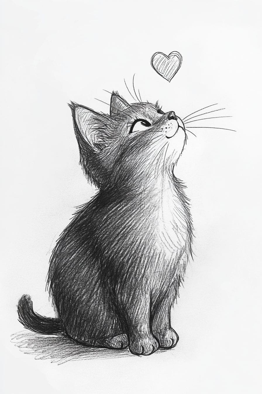 80+ Cute and Creative Cat Doodle Ideas to Unleash Your Inner Artist ...