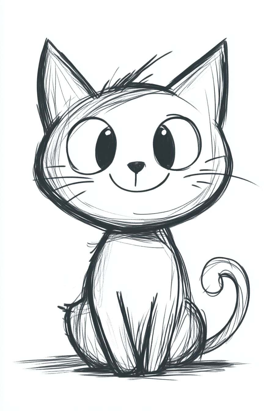 80+ Cute and Creative Cat Doodle Ideas to Unleash Your Inner Artist ...