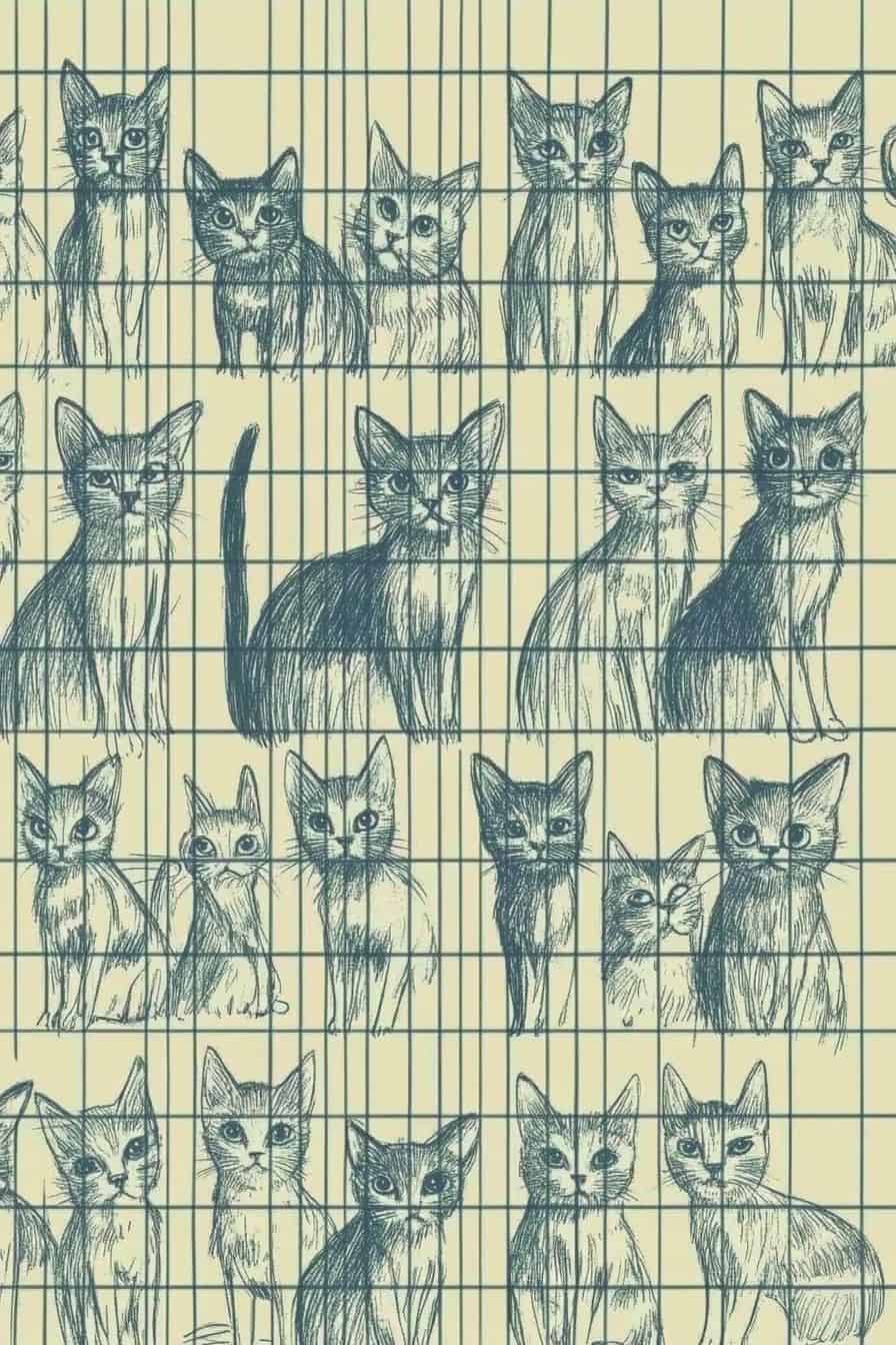 80+ Cute and Creative Cat Doodle Ideas to Unleash Your Inner Artist ...