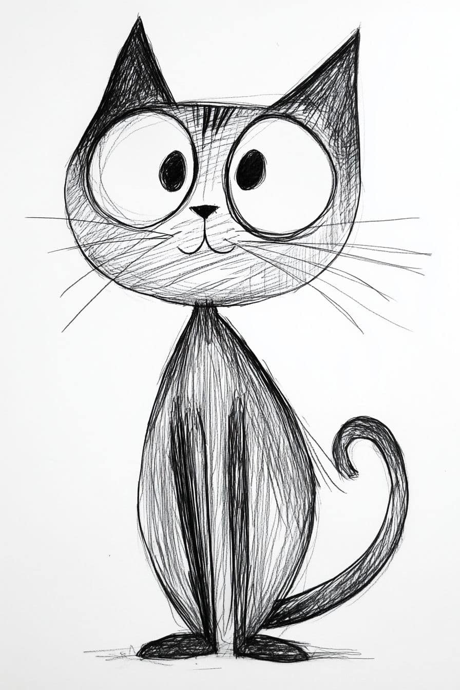80+ Cute and Creative Cat Doodle Ideas to Unleash Your Inner Artist ...