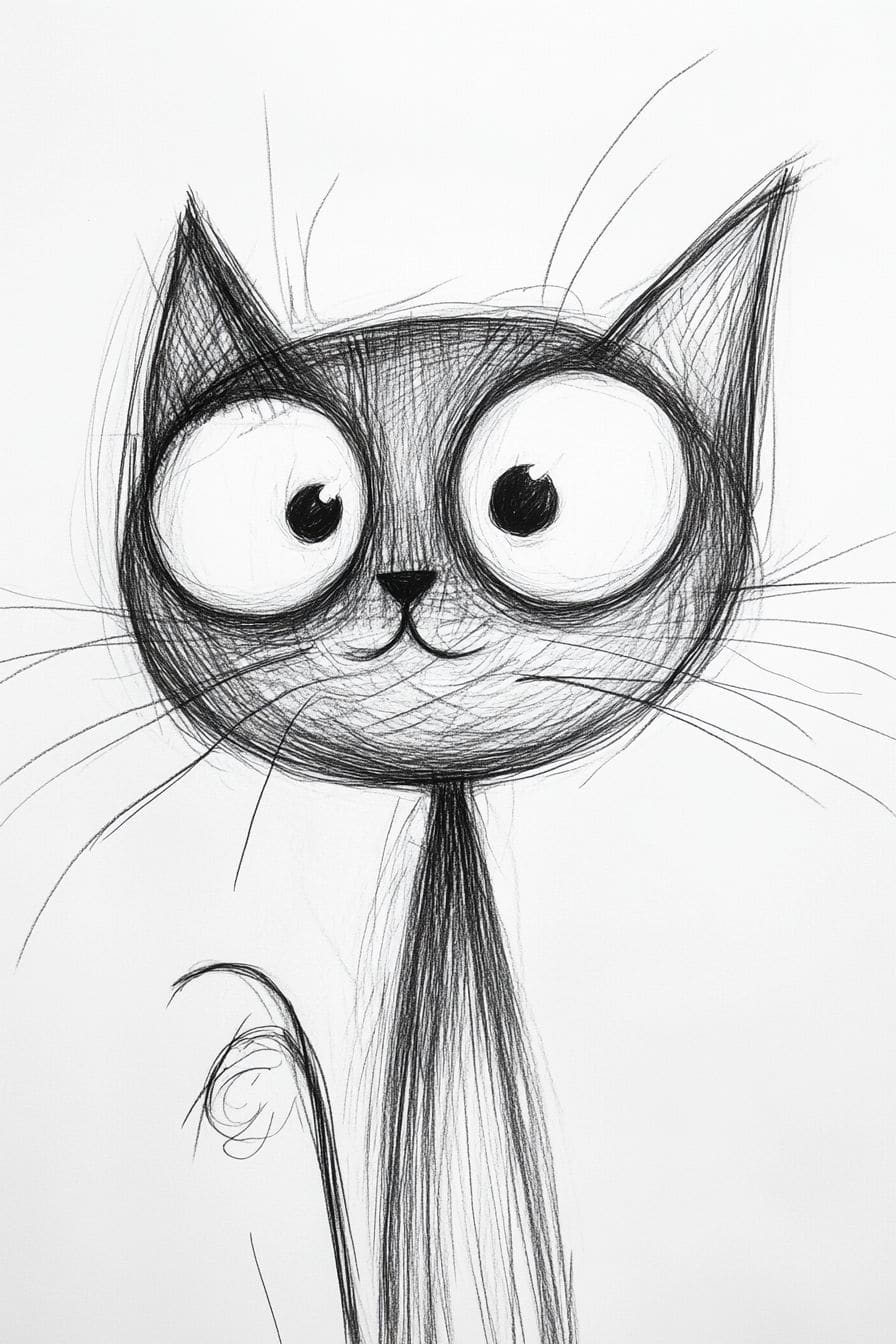80+ Cute and Creative Cat Doodle Ideas to Unleash Your Inner Artist ...