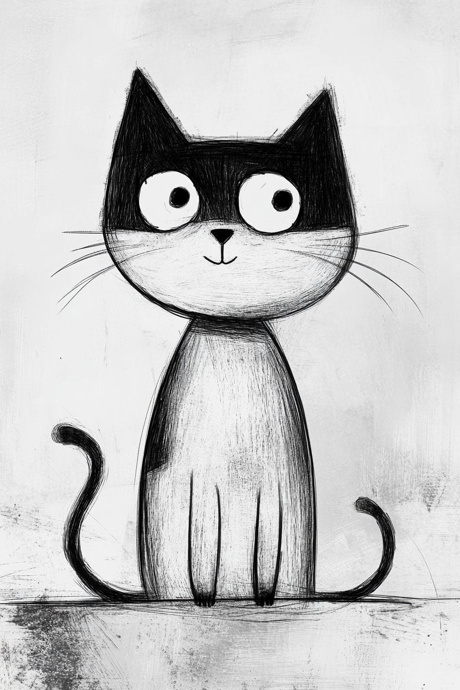 80+ Cute and Creative Cat Doodle Ideas to Unleash Your Inner Artist ...