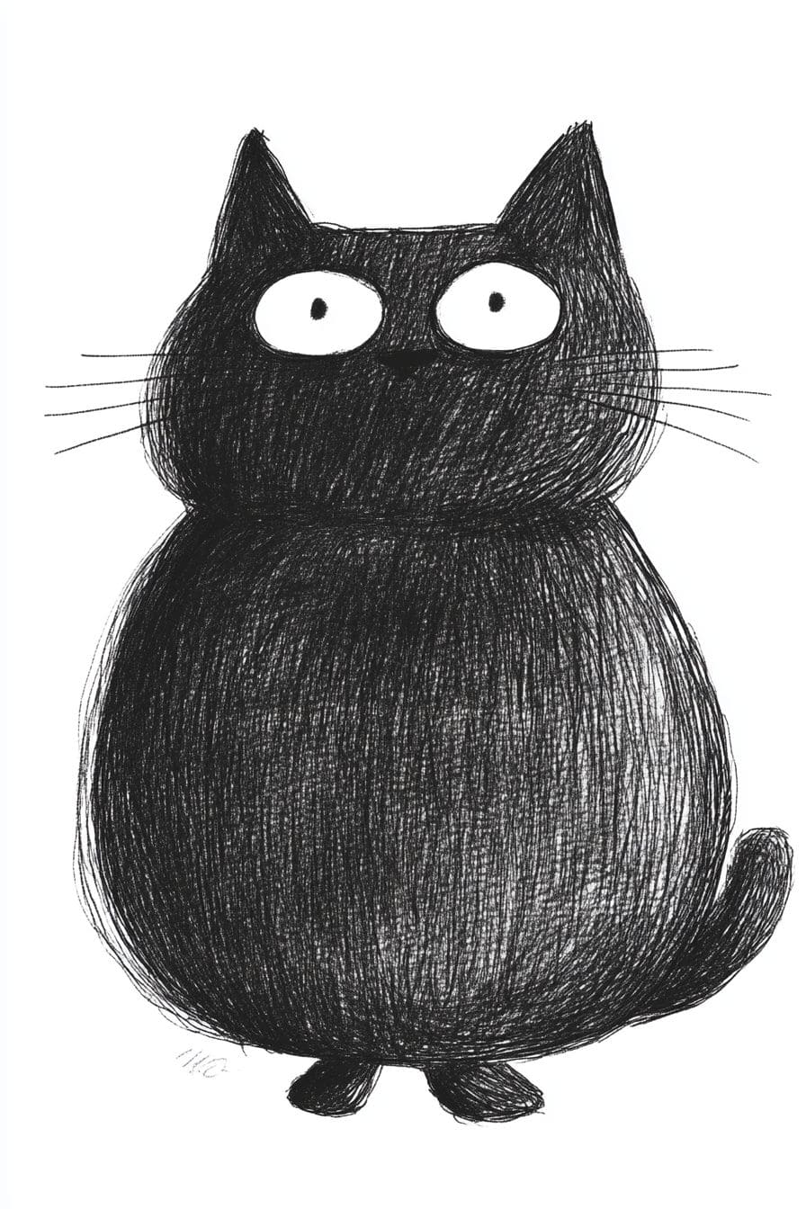 80+ Cute and Creative Cat Doodle Ideas to Unleash Your Inner Artist ...