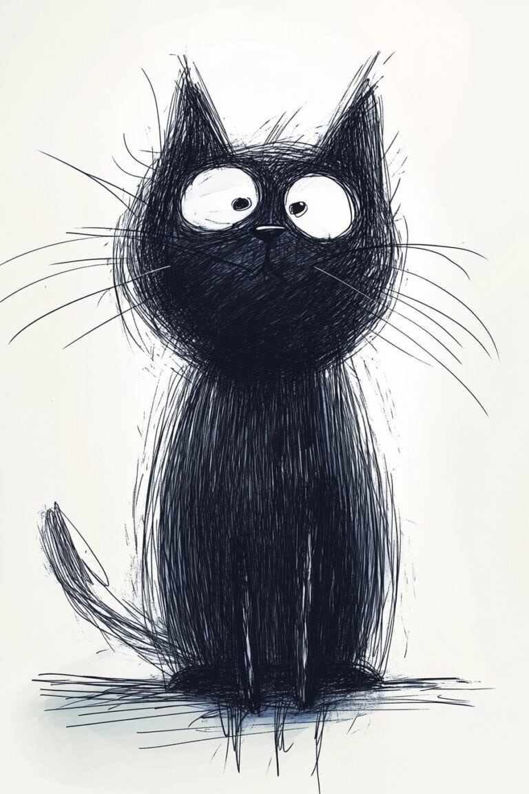 80+ Cute and Creative Cat Doodle Ideas to Unleash Your Inner Artist ...