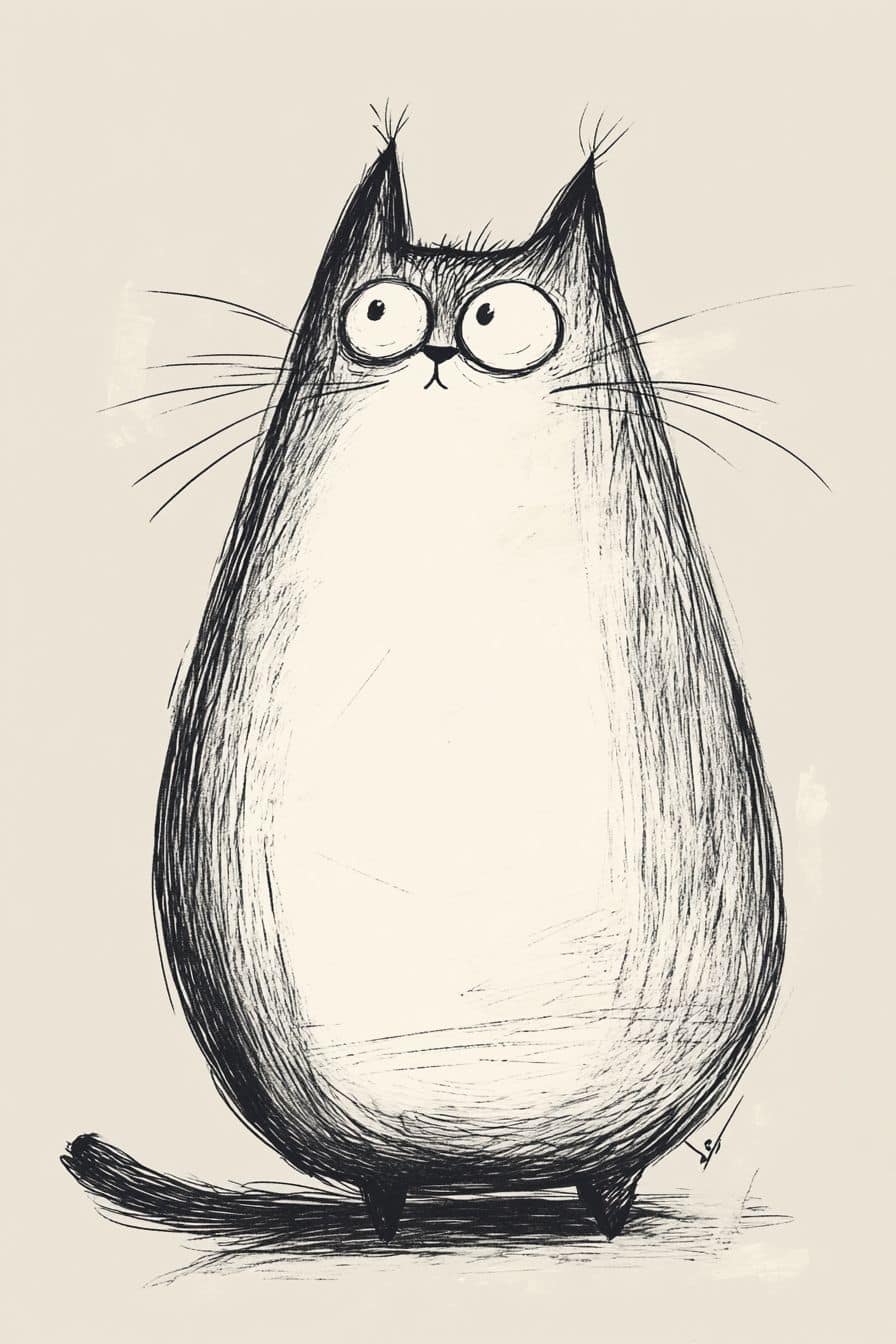 80+ Cute and Creative Cat Doodle Ideas to Unleash Your Inner Artist ...