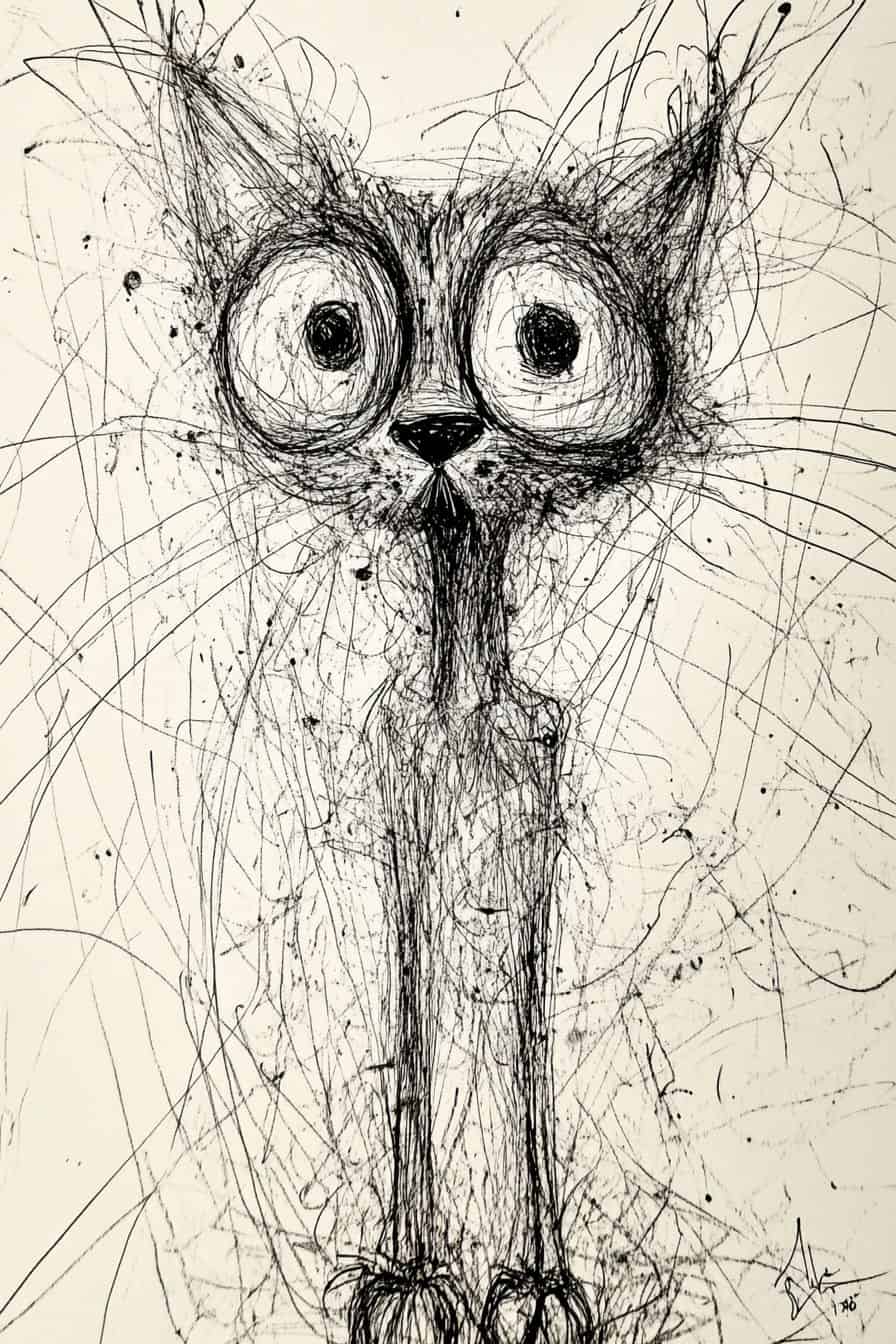 80+ Cute and Creative Cat Doodle Ideas to Unleash Your Inner Artist ...
