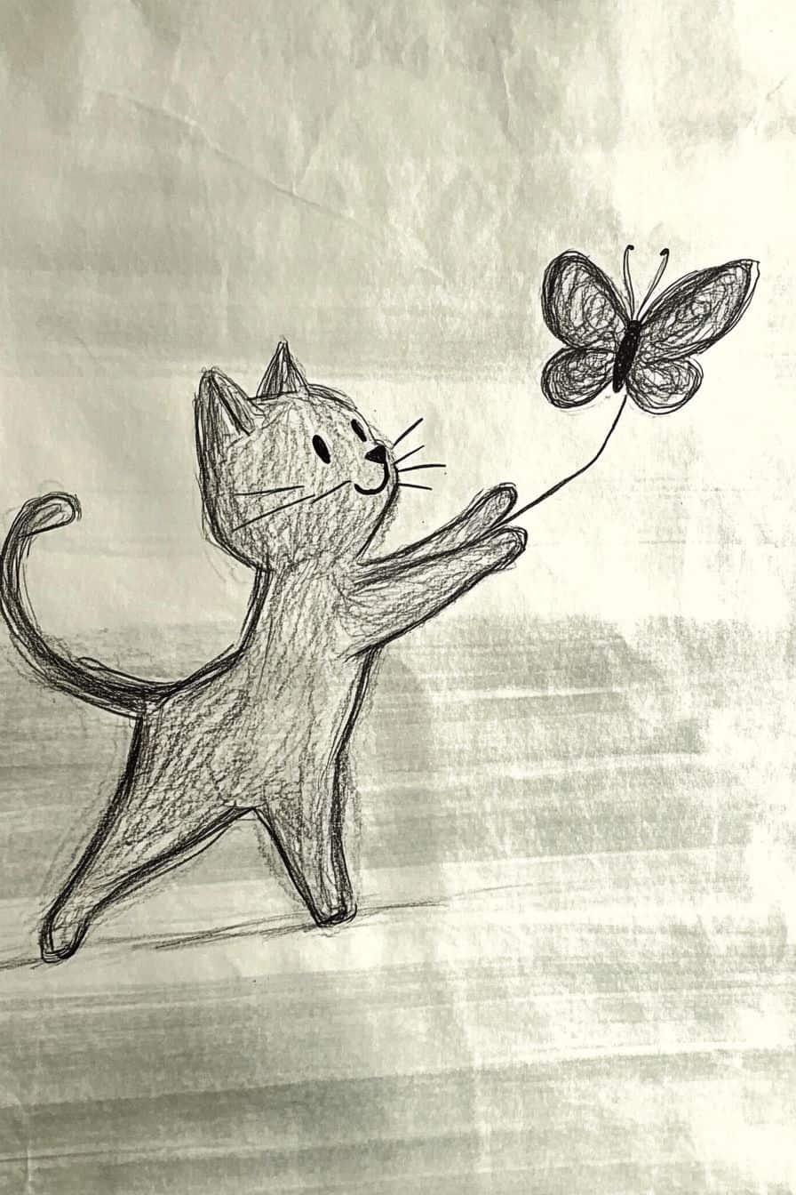 80+ Cute and Creative Cat Doodle Ideas to Unleash Your Inner Artist ...