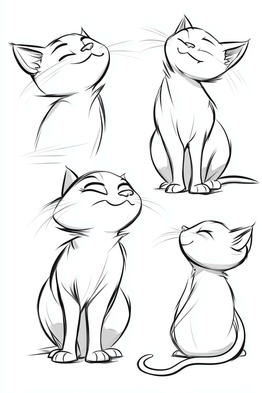 80+ Cute and Creative Cat Doodle Ideas to Unleash Your Inner Artist ...