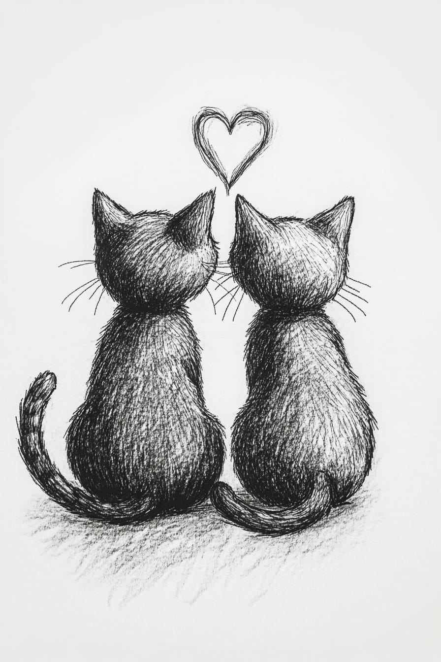 80+ Cute and Creative Cat Doodle Ideas to Unleash Your Inner Artist ...