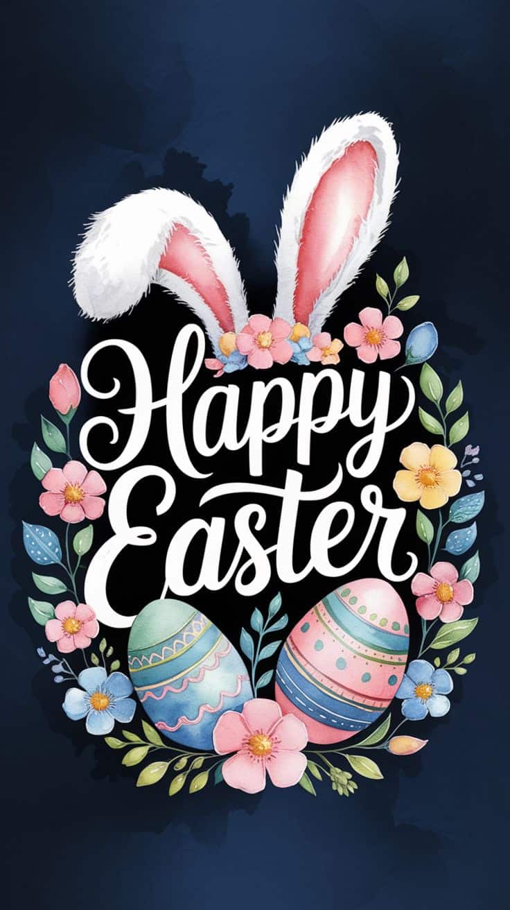 30 Happy Easter Posters To Share With Loved Ones - The Sketch & Doodle Club