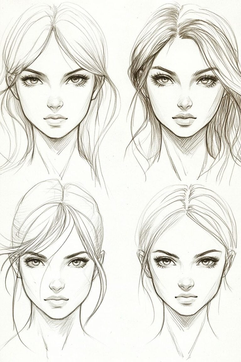 100+ Face Drawing Ideas to Spark Your Artistic Inspiration - The Sketch ...