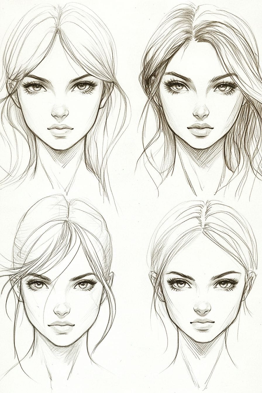 100+ Face Drawing Ideas to Spark Your Artistic Inspiration - The Sketch ...