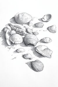 50 Beach Drawing Ideas to Capture the Ocean Vibes - The Sketch & Doodle ...