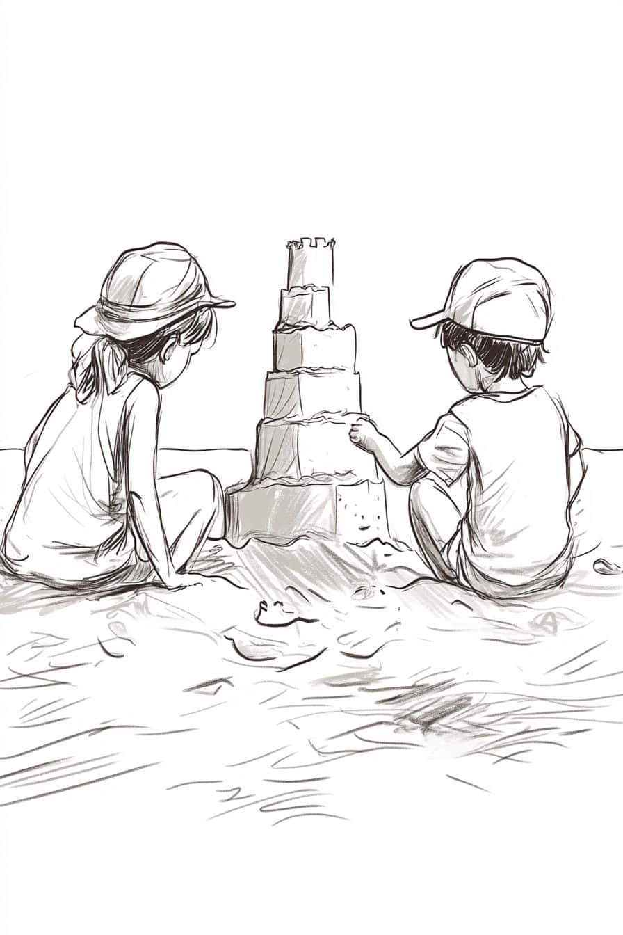 50 Beach Drawing Ideas to Capture the Ocean Vibes - The Sketch & Doodle ...