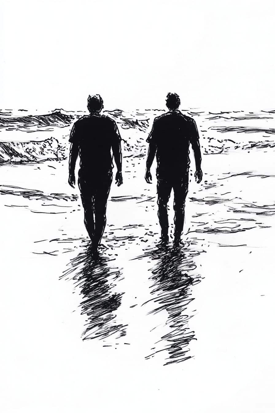 50 Beach Drawing Ideas to Capture the Ocean Vibes - The Sketch & Doodle ...