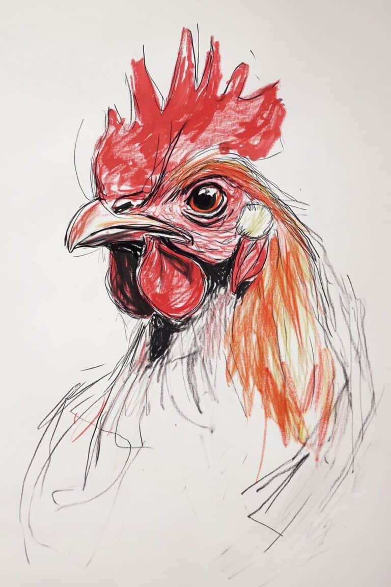 50 Chicken Drawing Ideas to Bring Feathered Fun to Your Sketchbook ...