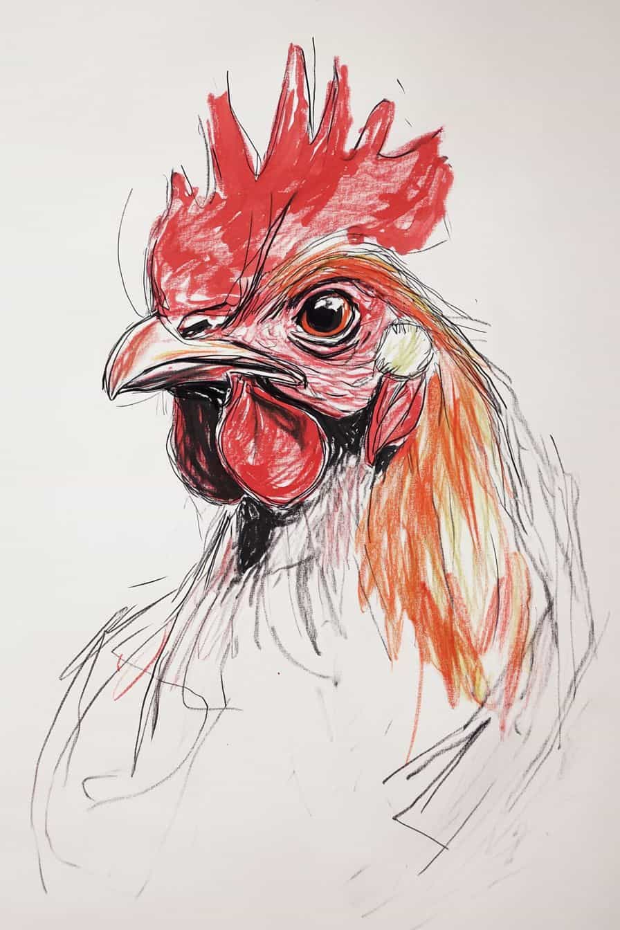 50 Chicken Drawing Ideas to Bring Feathered Fun to Your Sketchbook ...