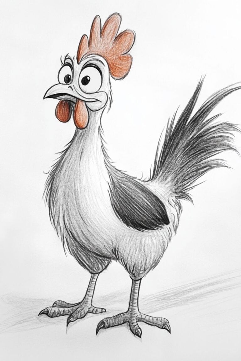 50 Chicken Drawing Ideas to Bring Feathered Fun to Your Sketchbook ...