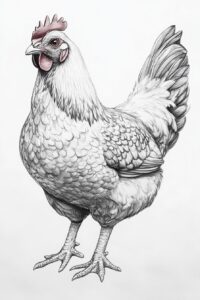 50 Chicken Drawing Ideas to Bring Feathered Fun to Your Sketchbook ...