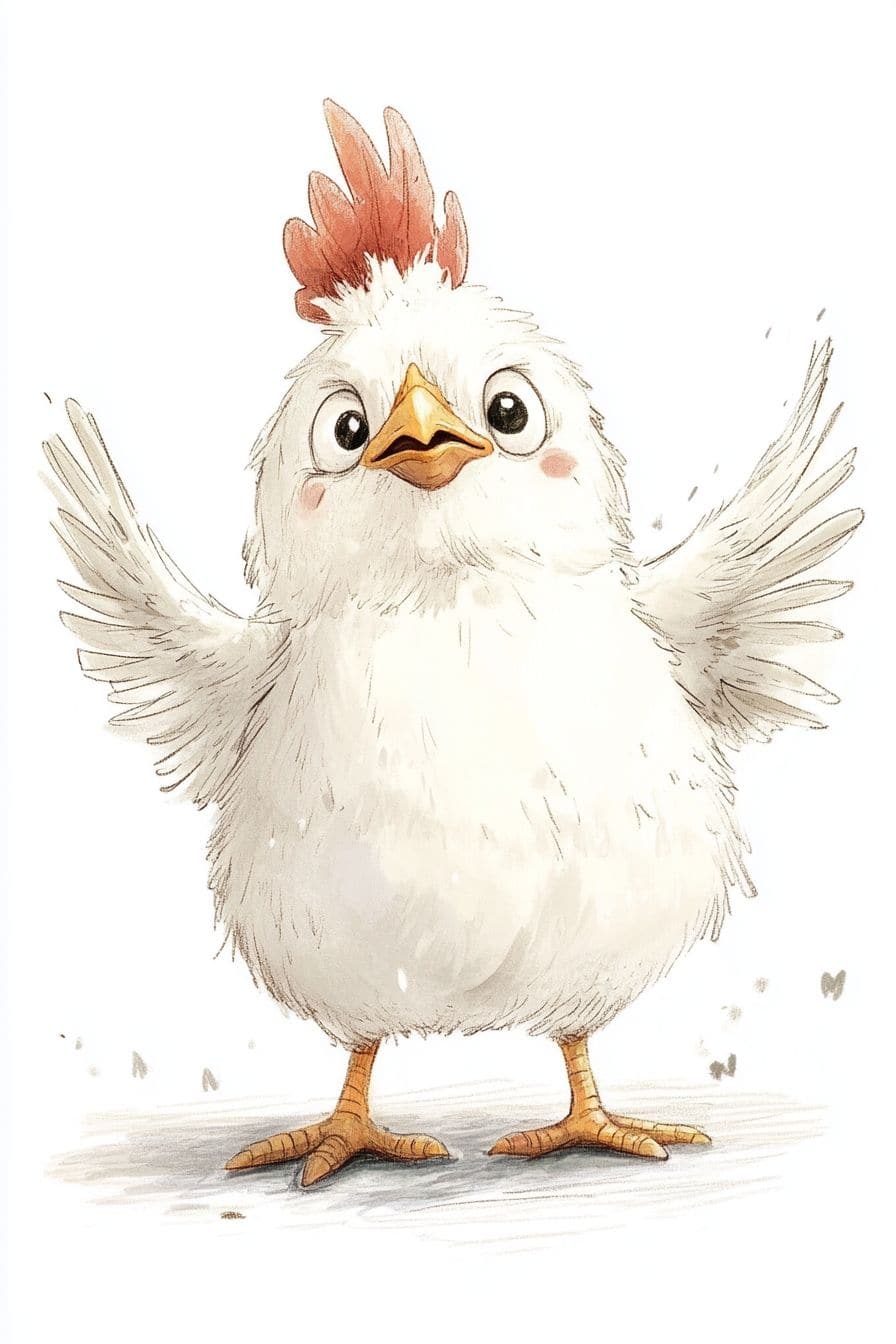 50 Chicken Drawing Ideas to Bring Feathered Fun to Your Sketchbook ...