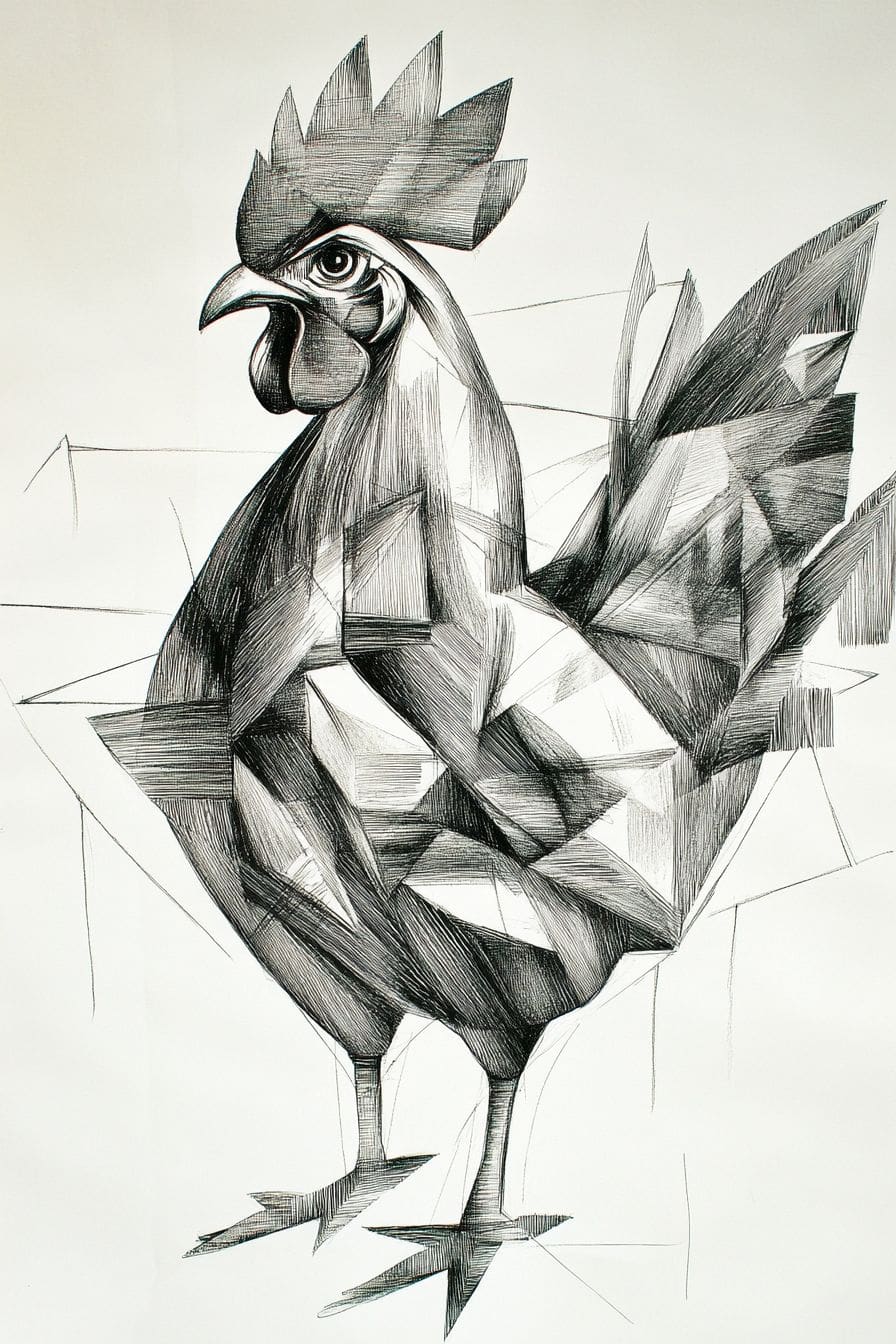 50 Chicken Drawing Ideas to Bring Feathered Fun to Your Sketchbook ...